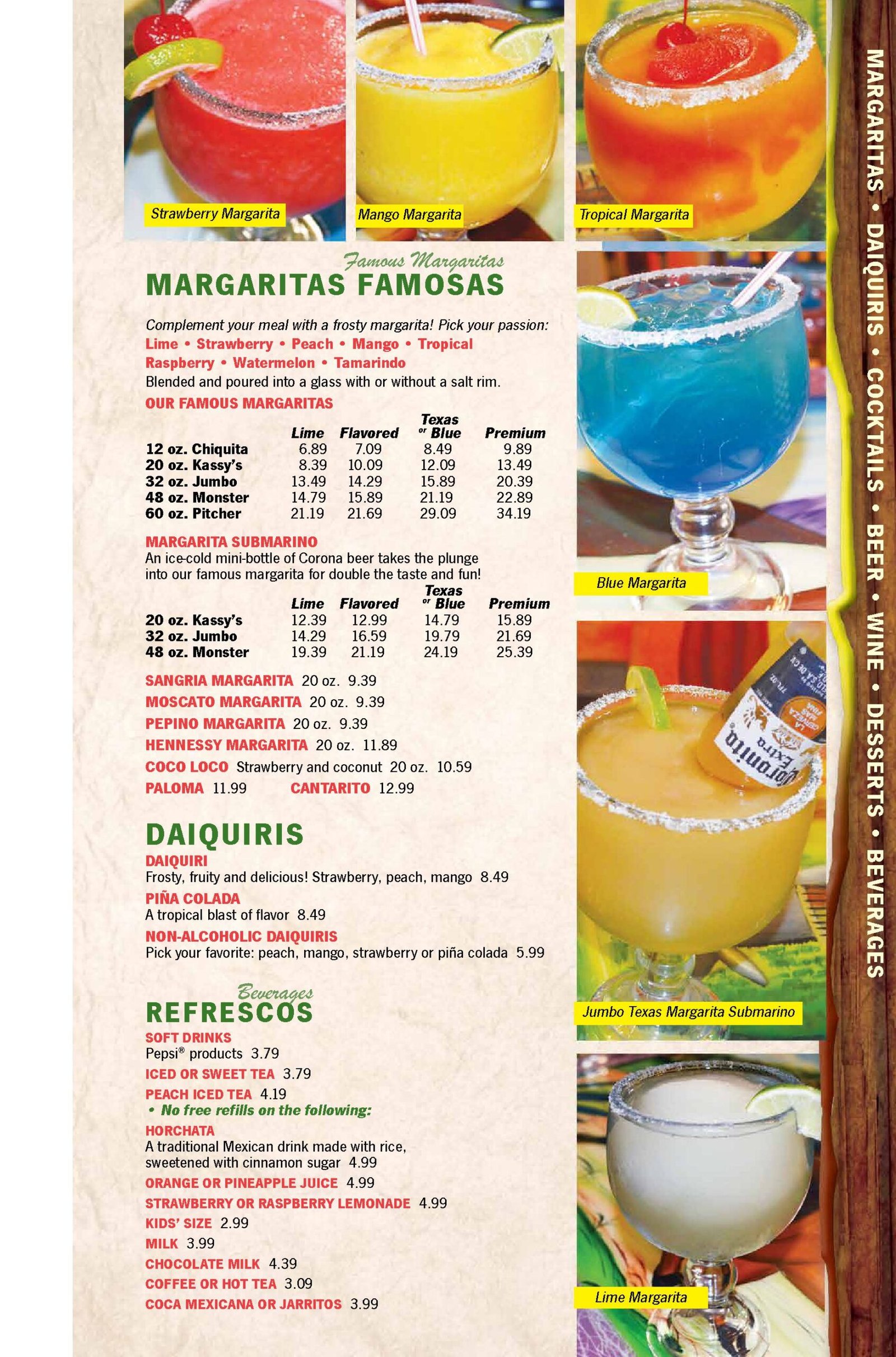 Menu – Dos Margaritas Mexican Grill & Bar